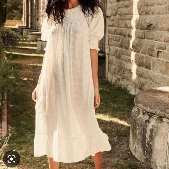 Doen | Dresses | Iso Doen Clara Nightgown In Salt | Poshmark